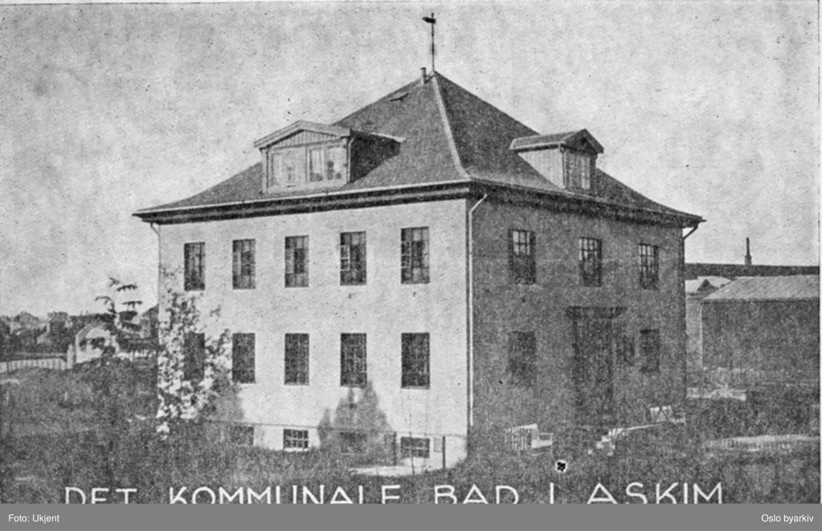 Det kommunale bad i Askim. - Oslo byarkiv / DigitaltMuseum