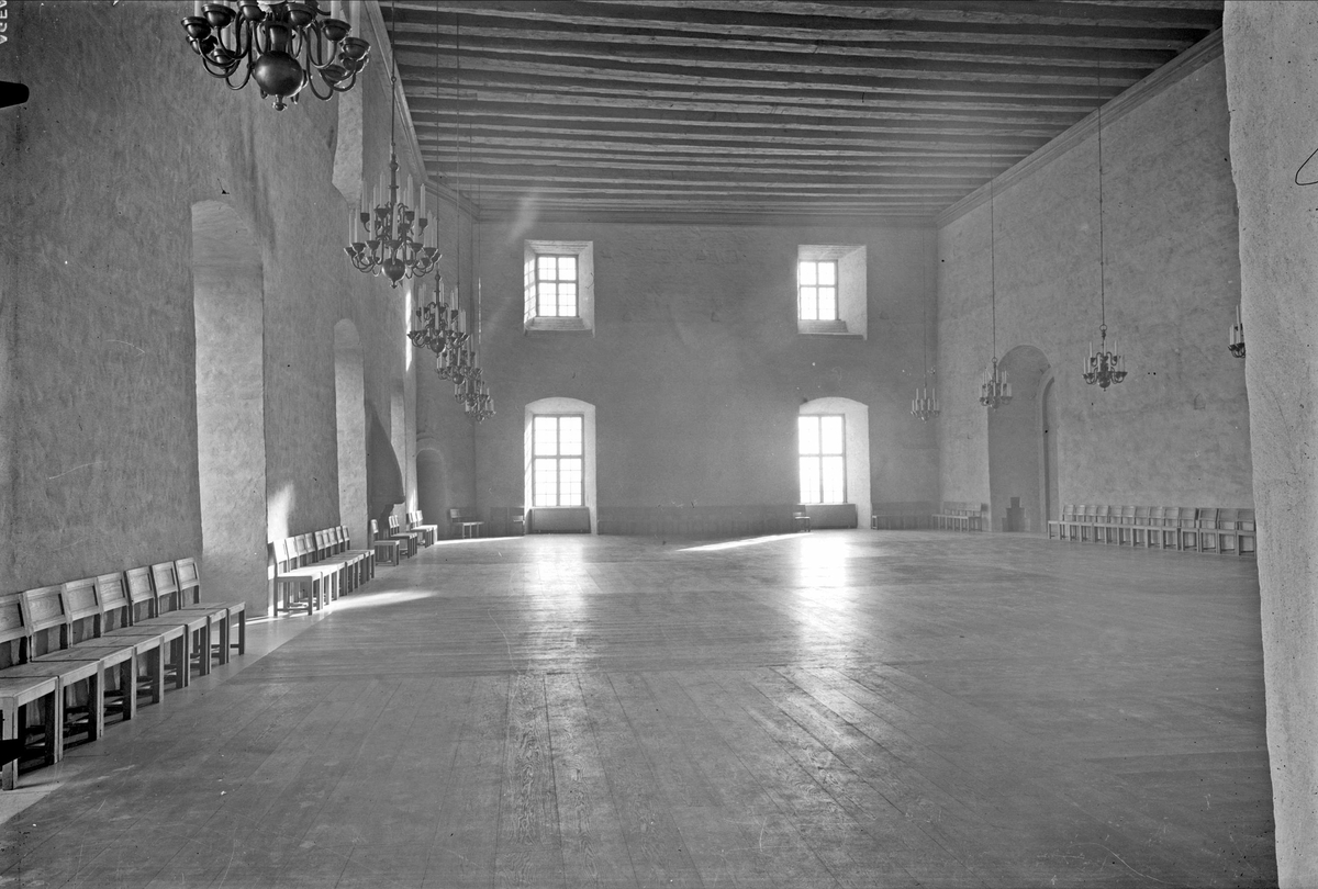 Rikssalen i Uppsala slott, Uppsala 1935 - Upplandsmuseet / DigitaltMuseum