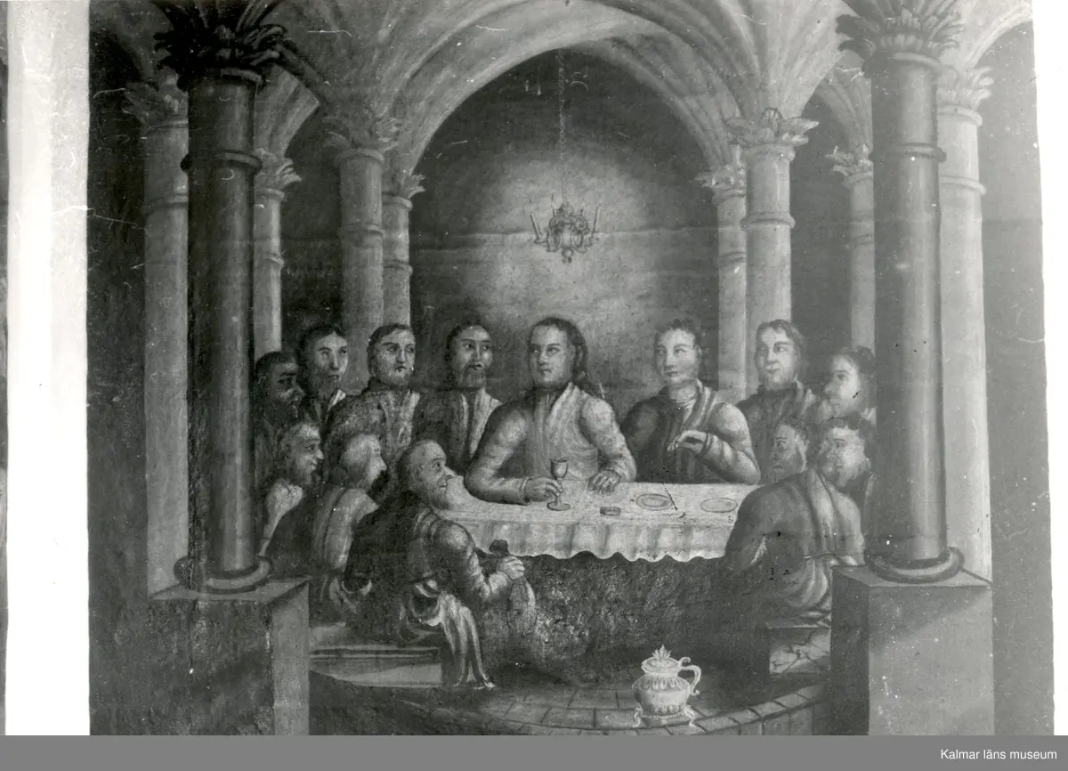 Målning föreställande Jesu sista måltid. - Kalmar läns museum ...