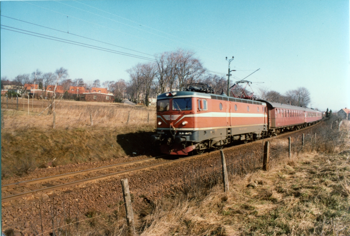 Gamla linjen Halmstad - Falkenberg. SHJ - Skåne - Hallands Järnväg SJ ...