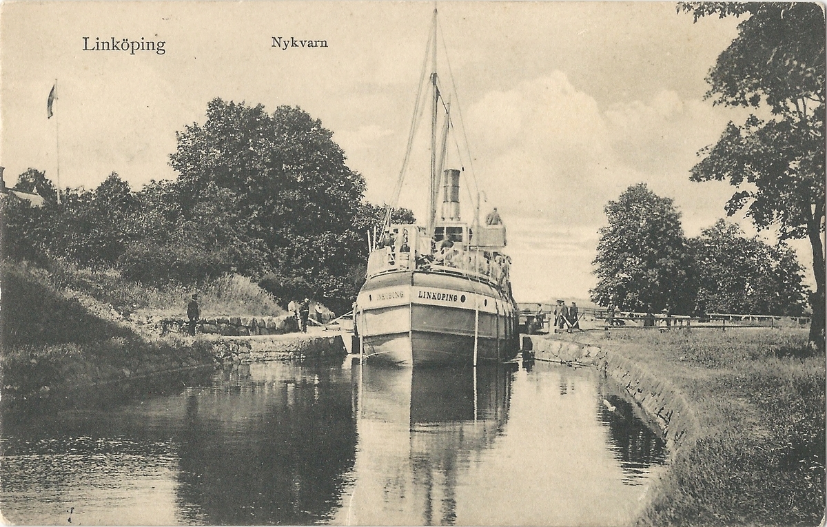 Nykvarn sluss i Linköping - Bild Linköping / DigitaltMuseum