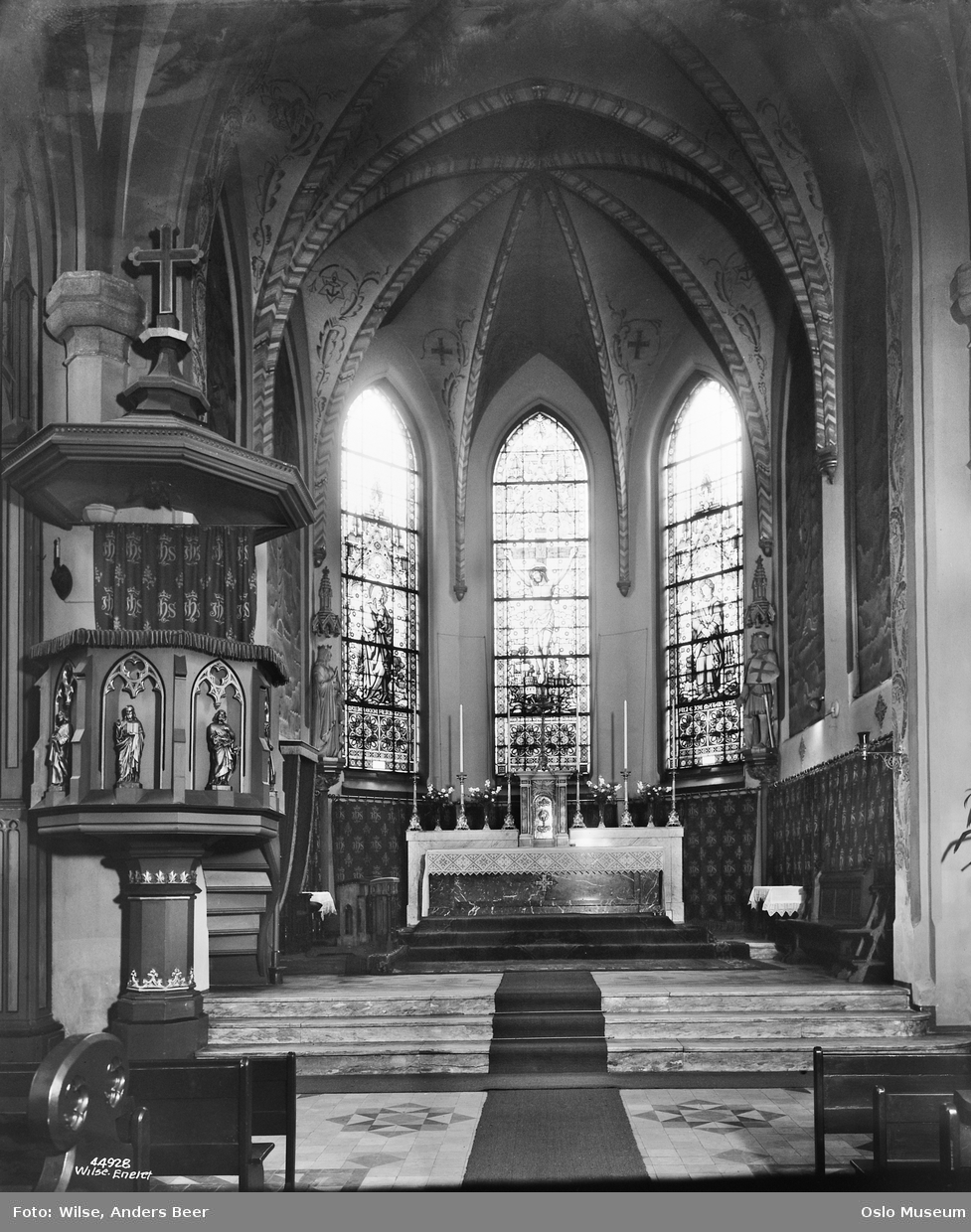 St. Olav Domkirke. - Oslo Museum / DigitaltMuseum St. Olav Domkirke. - Oslo Museum / DigitaltMuseum
